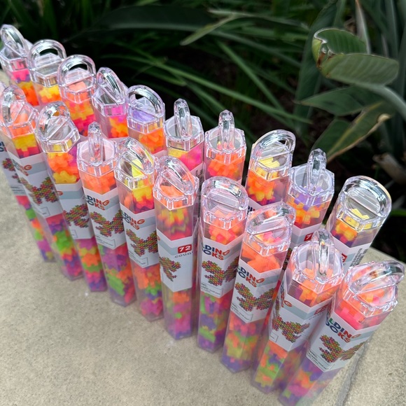 Target | Toys | 2 X Target Building Blocks Neon Glitter Colors Puzzle ...